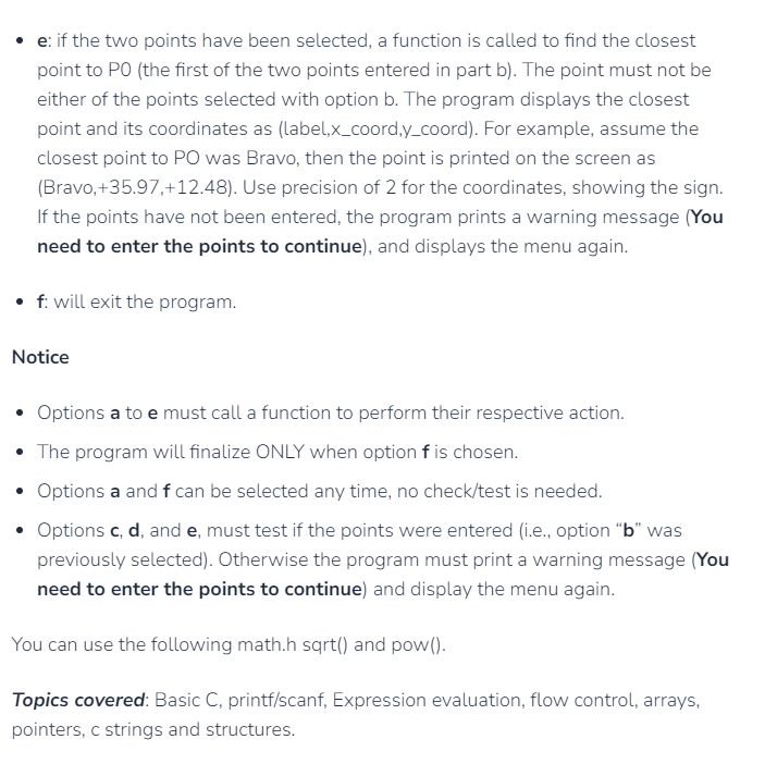 Solved In this homework assignment you will write a small C | Chegg.com