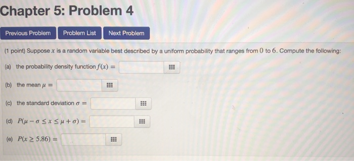 Solved Chapter 5: Problem 4 Previous Problem Problem List | Chegg.com
