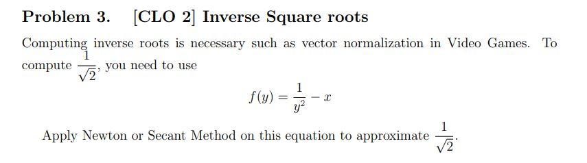 Solved Problem 2. [CLO 2] Solving Algebric Equations | Chegg.com