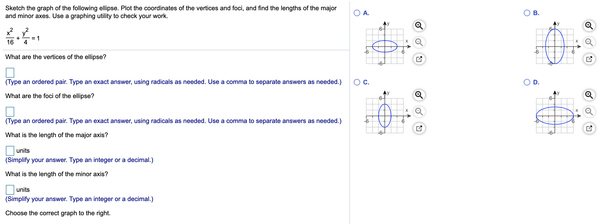 Solved Sketch the graph of the following ellipse. Plot the | Chegg.com