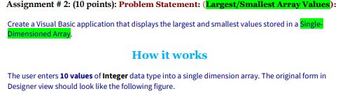 Solved Assignment \# 2: (10 points): Problem Statement: | Chegg.com