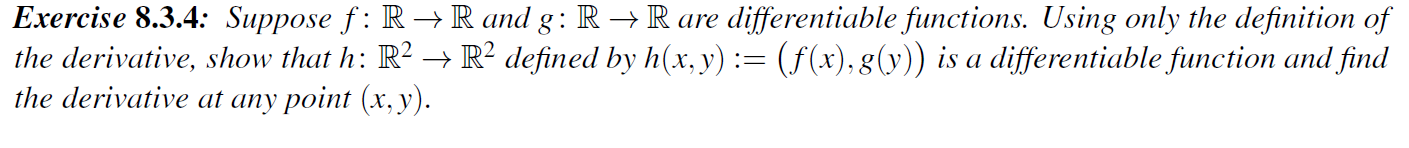 Solved Exercise 8.3.4: Suppose f: R+R and g: R → R are | Chegg.com