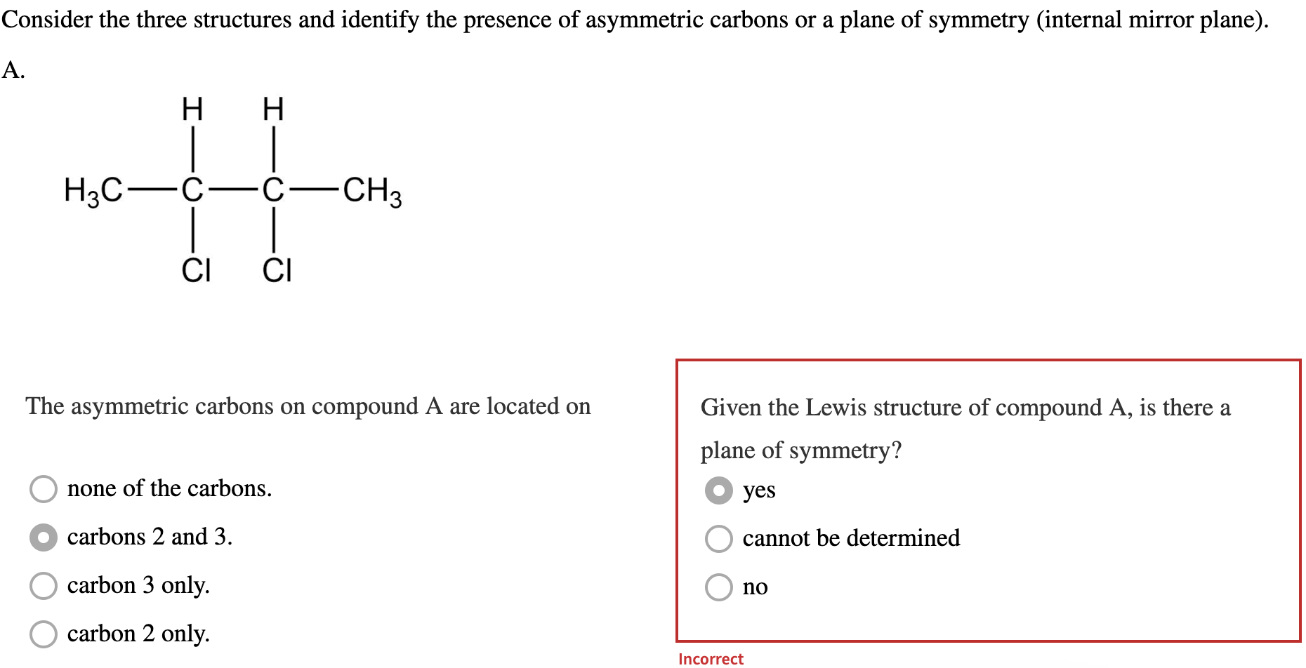 Solved Consider the three structures and identify the | Chegg.com