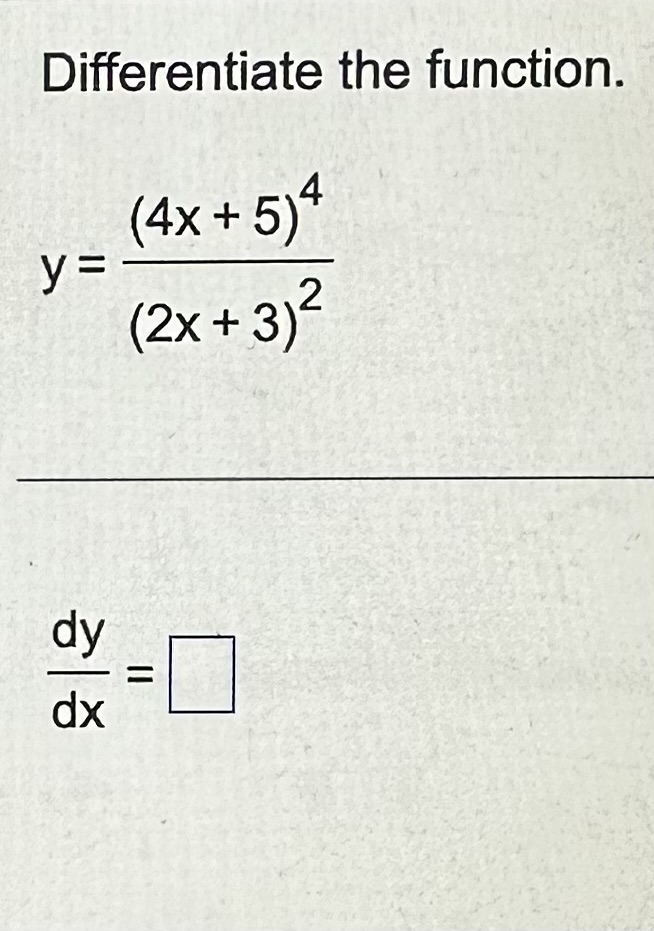 Solved Differentiate the function. f(x)=(x+8x−8)5 | Chegg.com