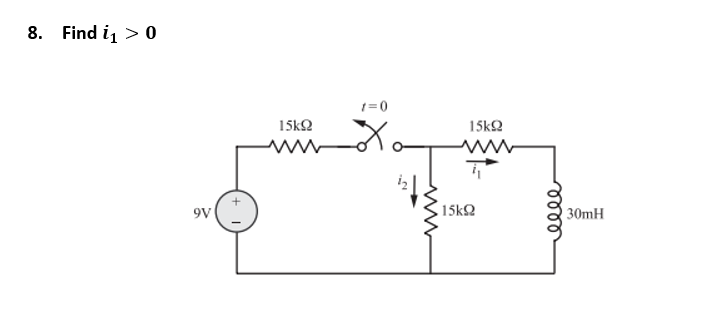 Solved 8. Find i1>0 | Chegg.com