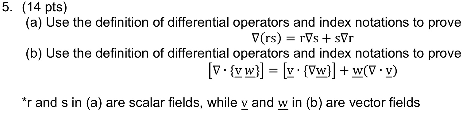 Solved 5. (14 pts) (a) Use the definition of differential | Chegg.com