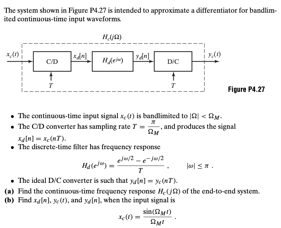 Solved The system shown in Figure P4.27 is intended to | Chegg.com