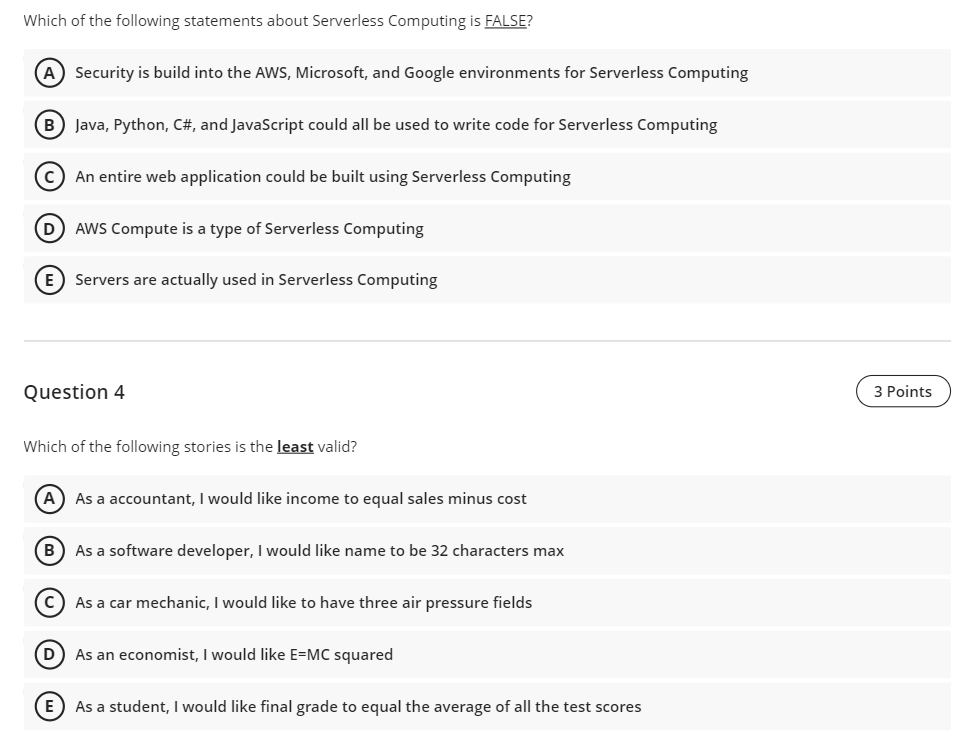 Solved Which of the follow Waterfall assumptions is | Chegg.com