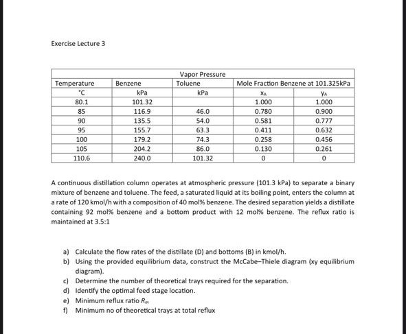Exercise Lecture | Chegg.com