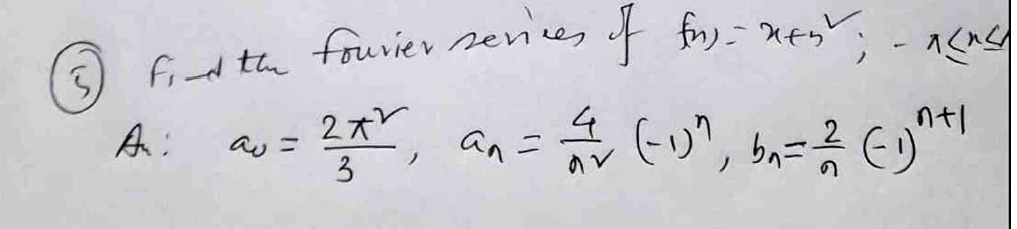 Solved Solve using Fourier series | Chegg.com
