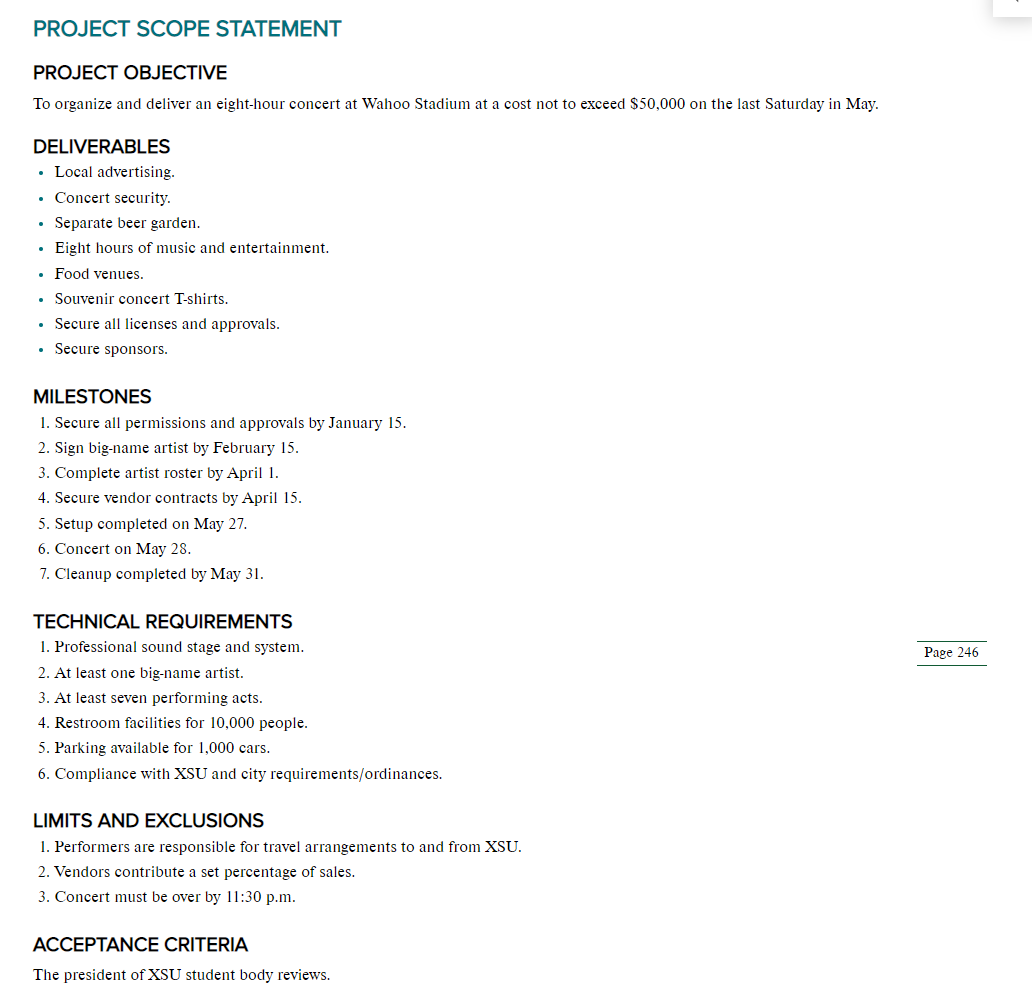 Solved Case 7.4 O XSU Spring Concert You are a member of the | Chegg.com