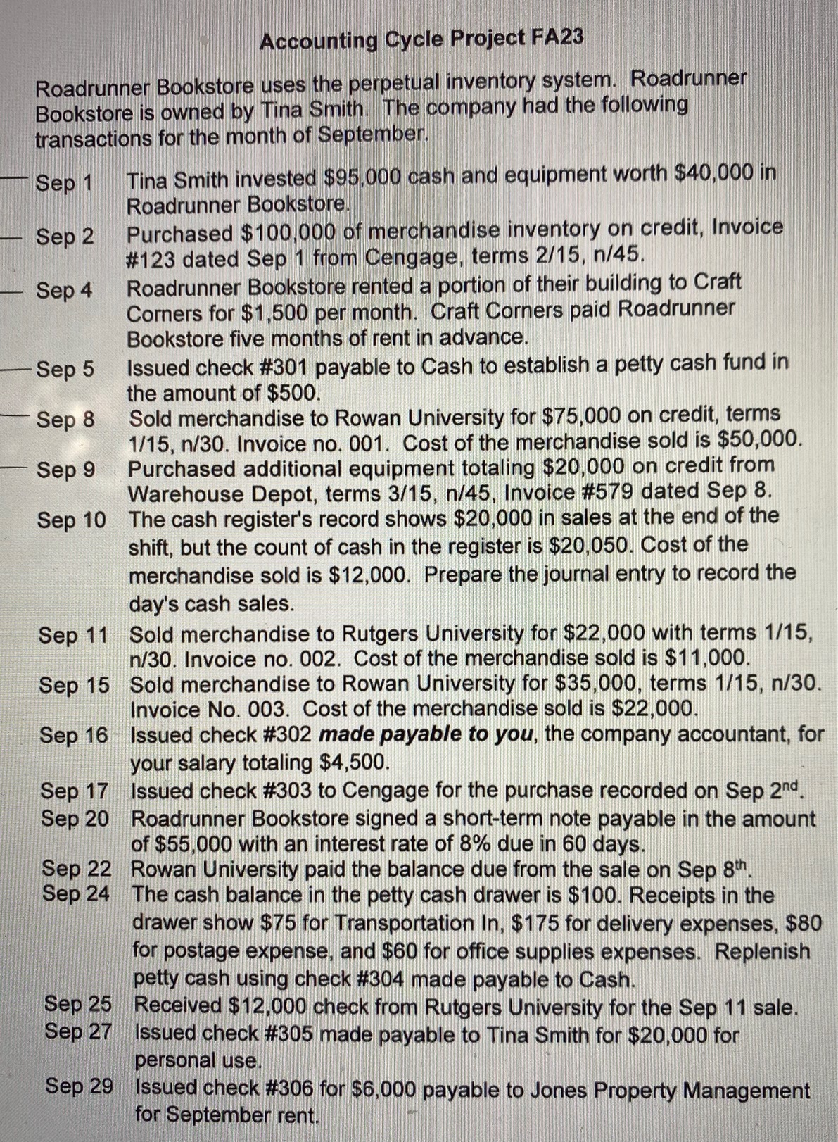 Solved Sales, Purchases, Cash Receipts, and Cash | Chegg.com