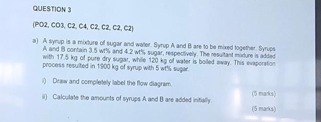 Solved QUESTION 3 (PO2, CO3, C2, C4, C2, C2, C2, C2) a) A | Chegg.com