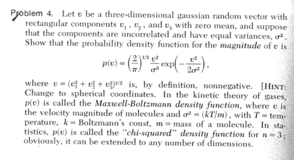 Solved ple) = ()". expl - TT Problem 4. Let v be a | Chegg.com
