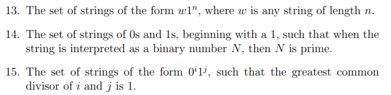 Solved 13. The set of strings of the form wl", where w is | Chegg.com
