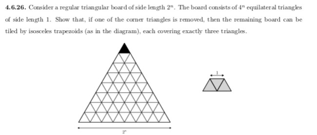 Solved 4.6.26. Consider a regular triangular board of side | Chegg.com