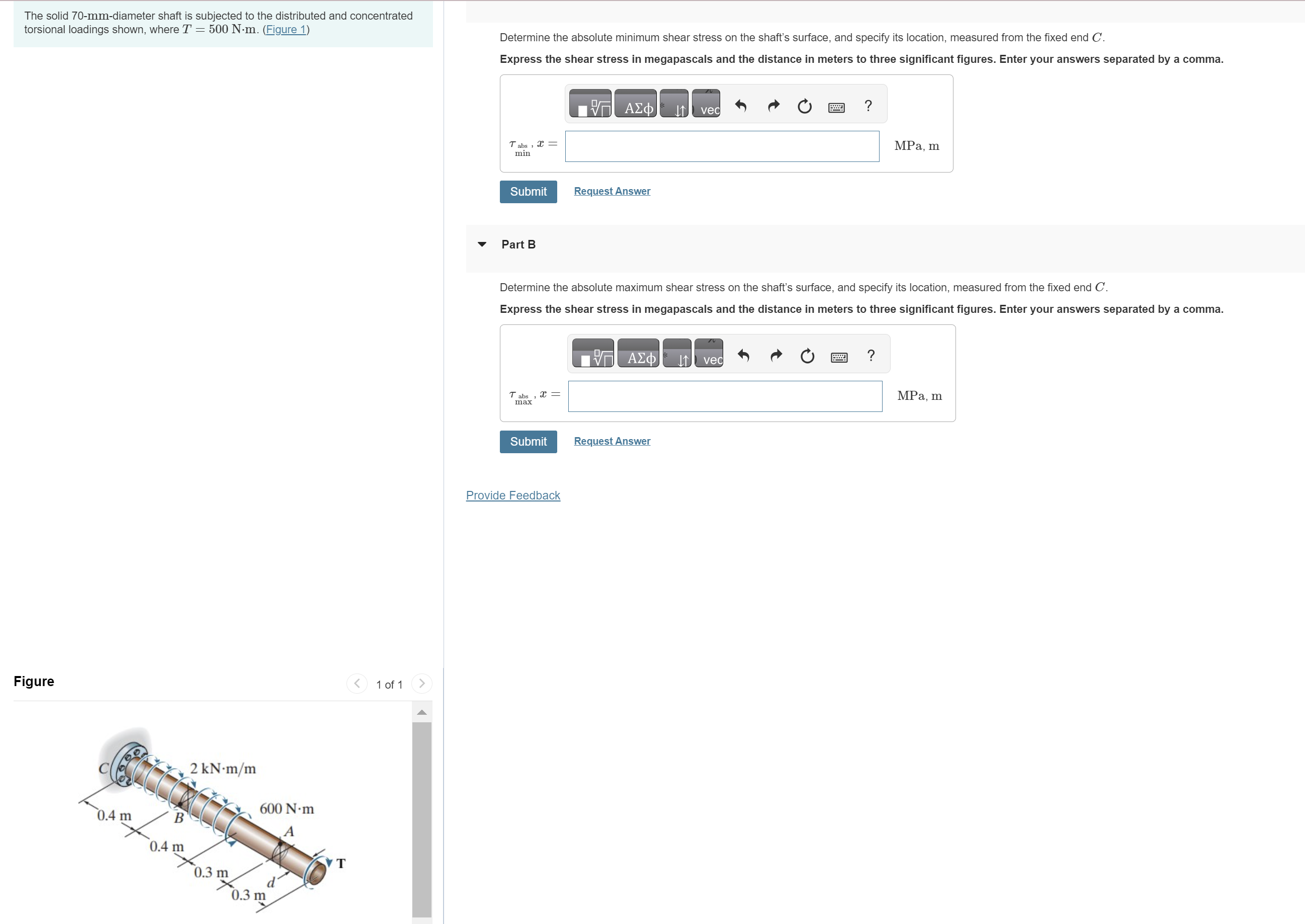 Solved please solve part A and B you do need sheer modulus | Chegg.com