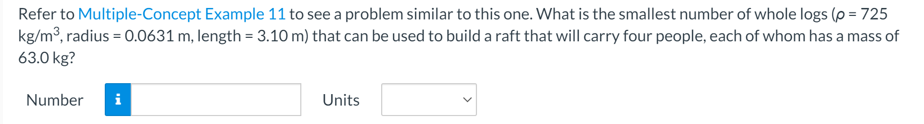 Solved Refer to Multiple-Concept Example 11 to see a problem | Chegg.com