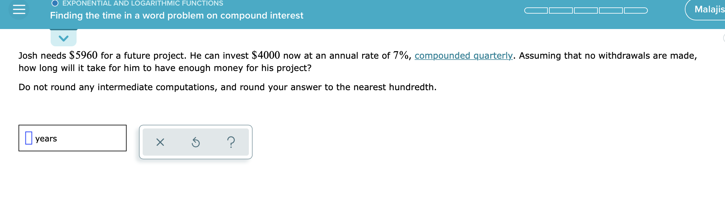 Solved = EXPONENTIAL AND LOGARITHMIC FUNCTIONS Finding the | Chegg.com