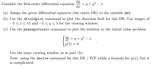 Solved Consider the first-order differential equation | Chegg.com