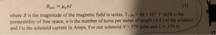 Solved Need help calculating theoretical value for magnetic | Chegg.com