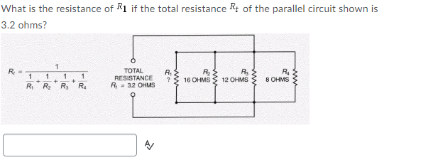 Solved What is the resistance of R1 if the total resistance | Chegg.com