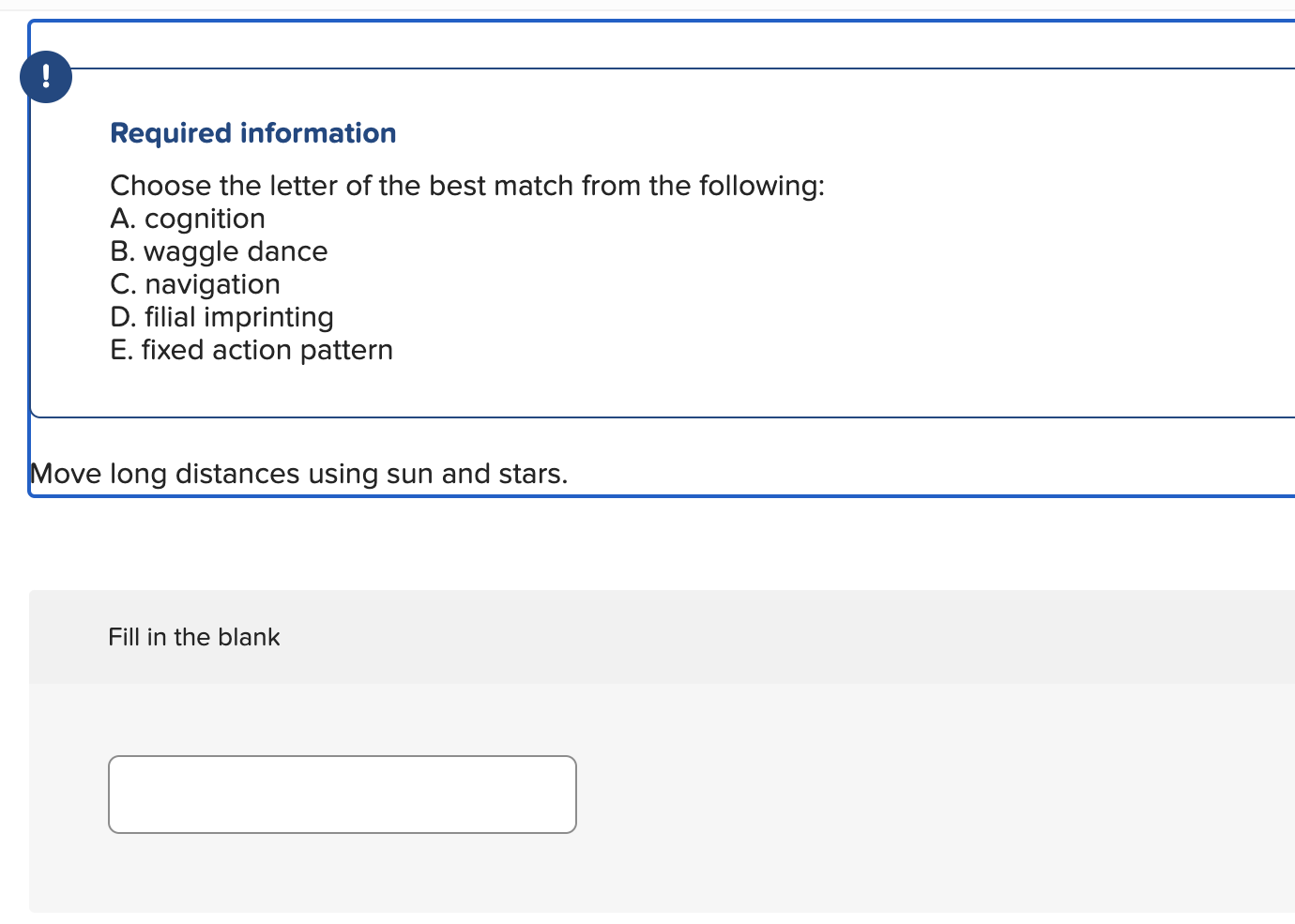 Solved Required information Choose the letter of the best | Chegg.com