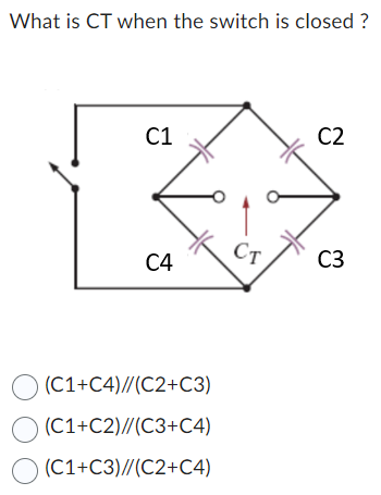 Solved What is CT when the switch is closed? | Chegg.com