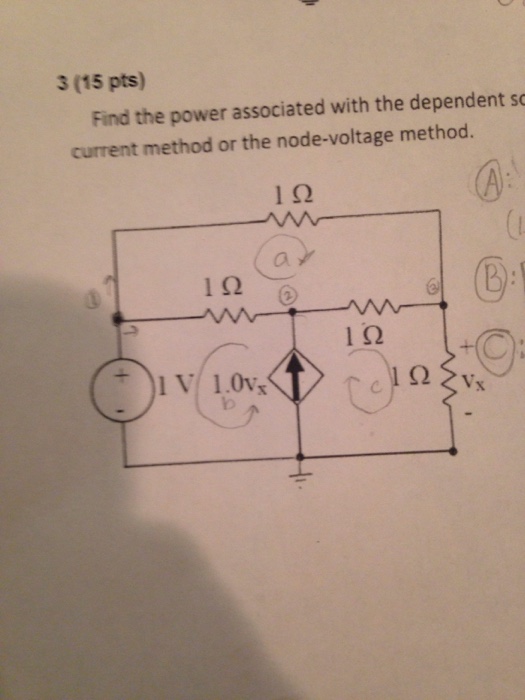 Solved Find the power associated with the dependent source | Chegg.com