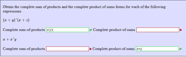 Solved Obtain the complete sum of products and the complete | Chegg.com