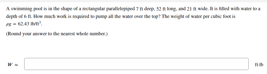 Solved A swimming pool is in the shape of a rectangular | Chegg.com