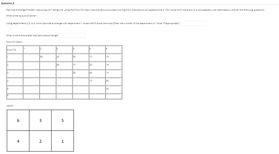 Question 8 Pairwise Exchange Problem: Assuming cj=1 | Chegg.com
