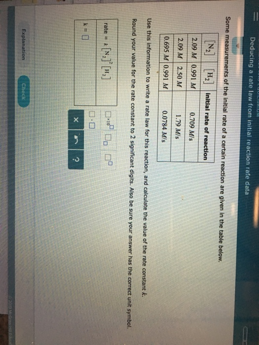Solved Deducing a rate law from initial reaction rate data | Chegg.com