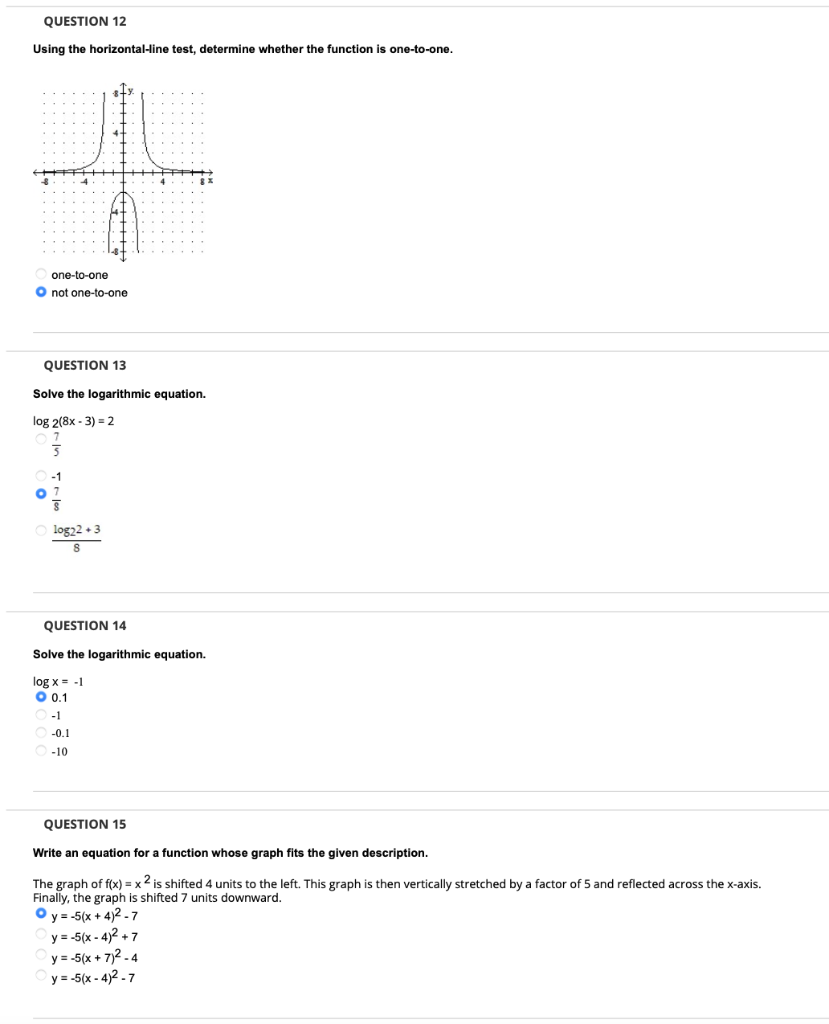 Solved Question 8 Graph The Function F X 3 Question 9