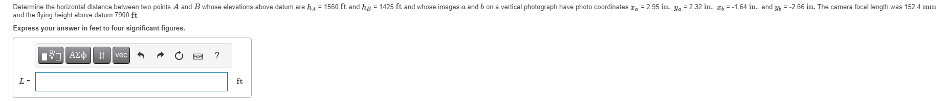 Solved and the flying height above datum 7900ft. Express | Chegg.com