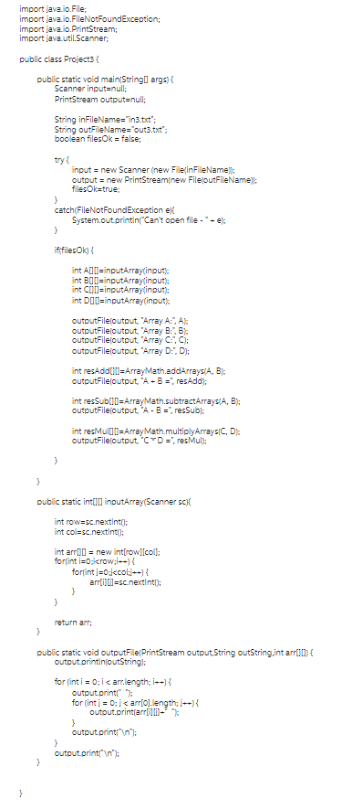 Solved import iava io.File; import iava.io. | Chegg.com