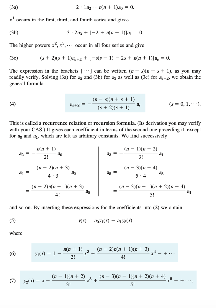 Solved Polynomial Solutions. Legendre Polynomials Pn(x) The | Chegg.com