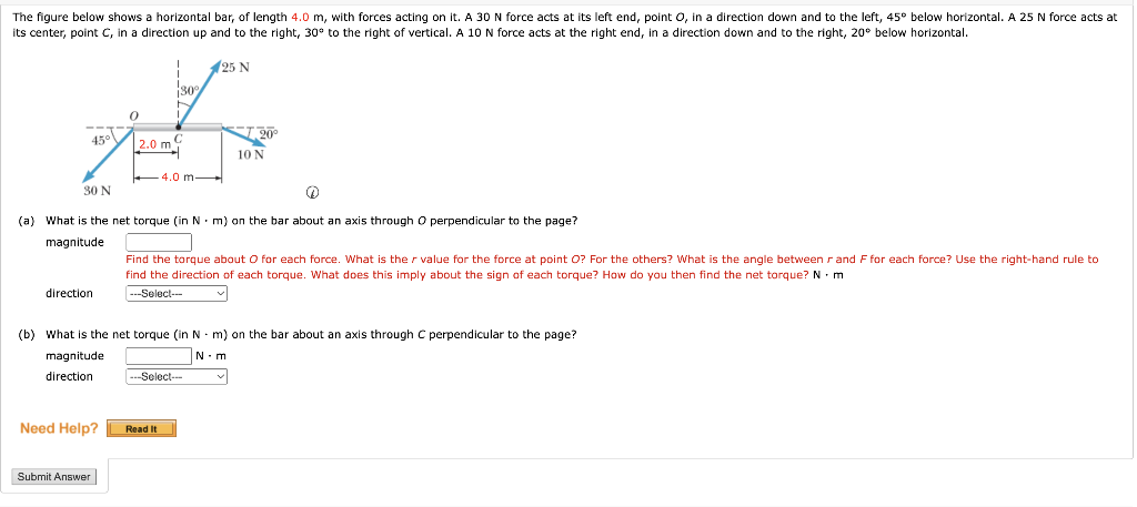Solved The figure below shows a horizontal bar, of length | Chegg.com