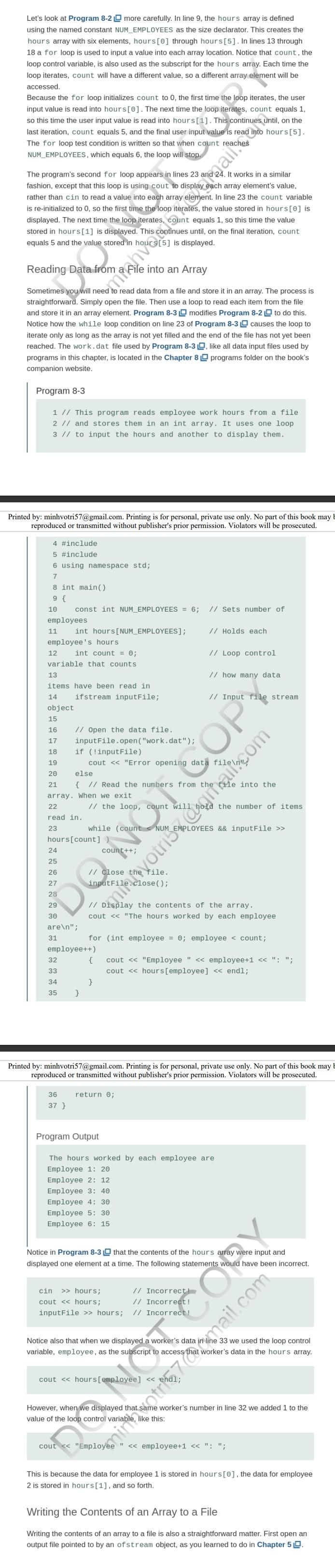 Solved Modify program 8-3 page 519, 520 by adding the | Chegg.com