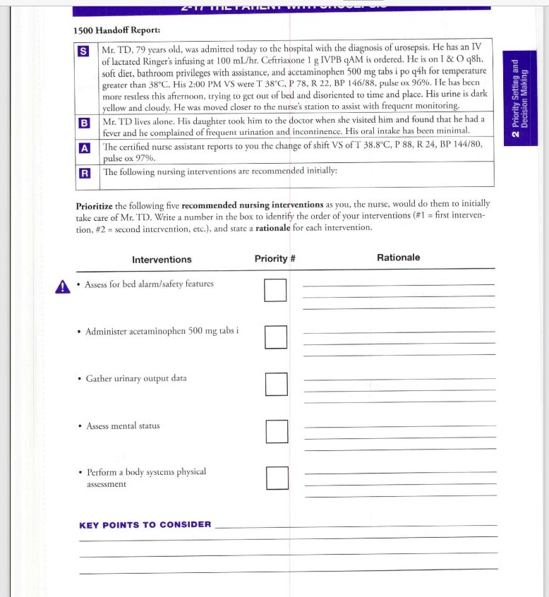 Solved You perform a follow-up assessment at 7:00 PM and | Chegg.com