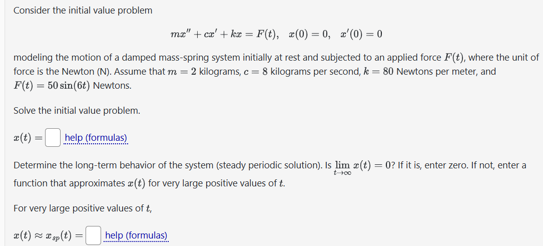 Solved Consider the initial value | Chegg.com