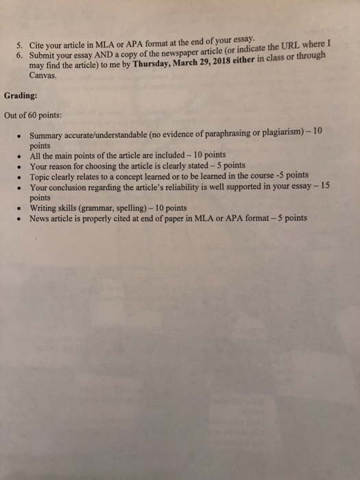 Solved Genetics in the News Homework Assignment Biol 136 60 | Chegg.com