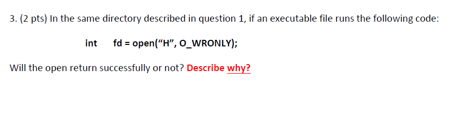 Solved 1. (2 pts) Assume there are a few file's in the | Chegg.com