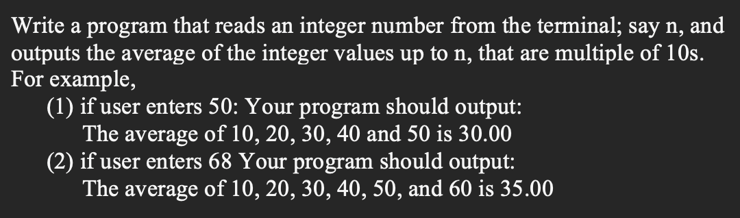 Solved Write a program that reads an integer number from the | Chegg.com