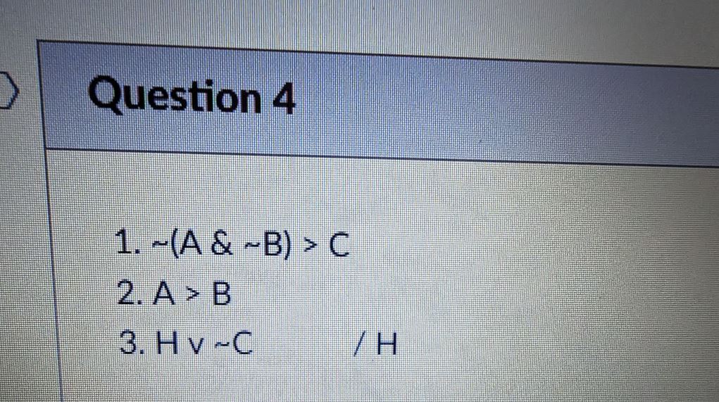 Solved This is a Philosophy 120 (Symbolic Logic) question. | Chegg.com