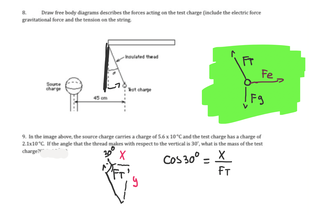 Solved Draw free body diagrams describes the forces acting | Chegg.com