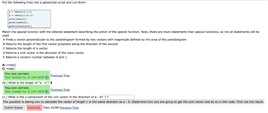 Solved Put The Following Lines Into A Glowscript Script And Chegg