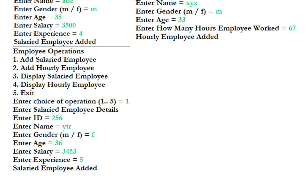 Solved 1. Write JAVA application as per class diagram and | Chegg.com