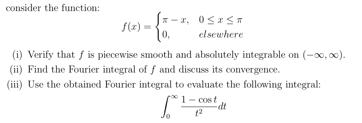 Solved consider the function: TT f(x) x= X, 0