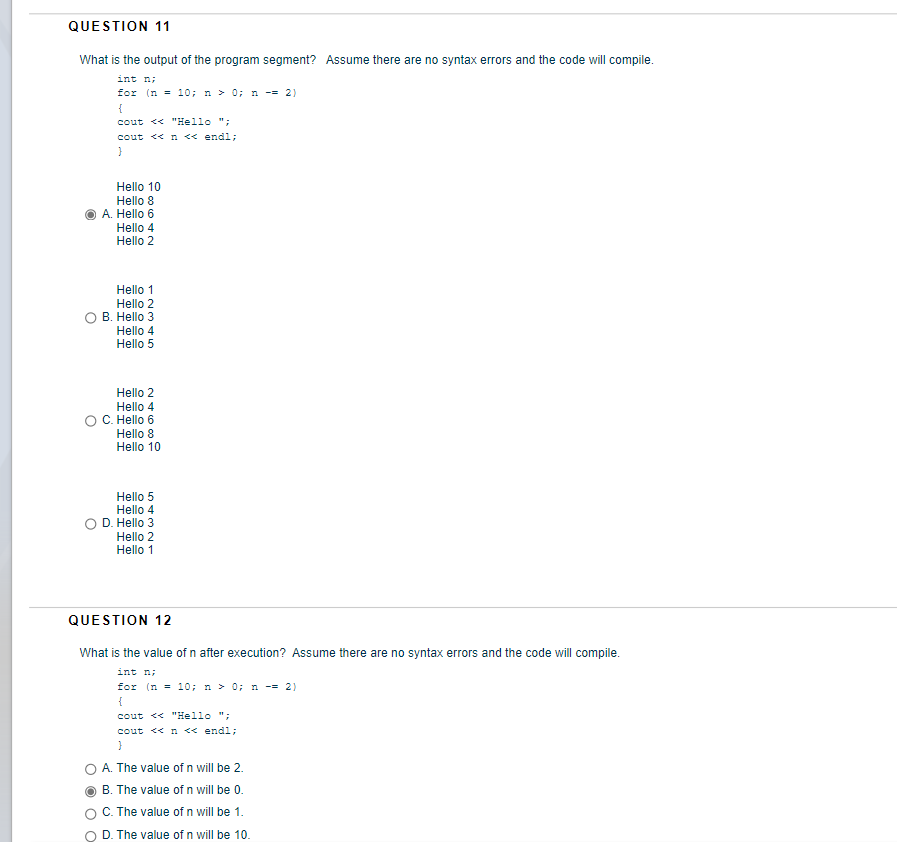 Solved These are a c++ questions, I have already done them | Chegg.com
